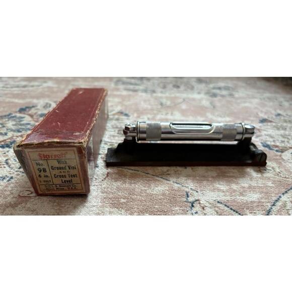Other | Starrett With Ground Vial And Cross Test Level No 98 6 | Poshmark